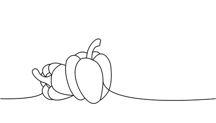 Bell Pepper Line Art Vector Images (over 610)