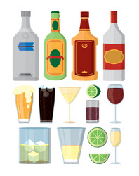 Alcohol borders Royalty Free Vector Image - VectorStock