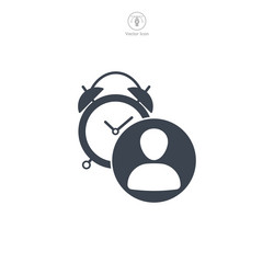 Temporary worker icon symbol template for graphic Vector Image