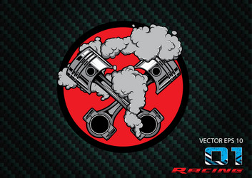 Car engine racing template Royalty Free Vector Image