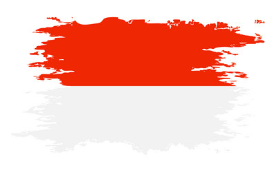 Indonesia flag set official colors and proportion Vector Image