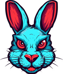 Brown rabbit head Royalty Free Vector Image - VectorStock