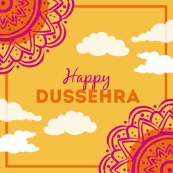 Happy Dussehra Fonts Vector Images (over 260)