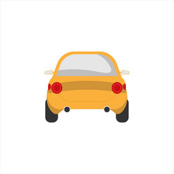 Car back view Royalty Free Vector Image - VectorStock