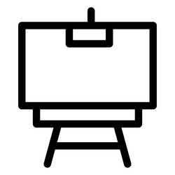Large size drawing board with pen tray Royalty Free Vector