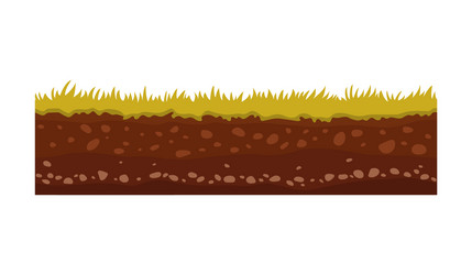 Seamless ground soil and land image for ui Vector Image