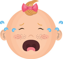 Crying emoticon Royalty Free Vector Image - VectorStock