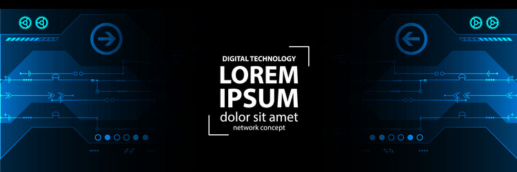 Abstract gradient blue technology design Vector Image