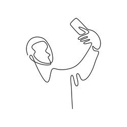 Knowledge one line drawing Royalty Free Vector Image