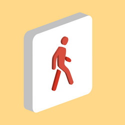 Walk computer symbol Royalty Free Vector Image