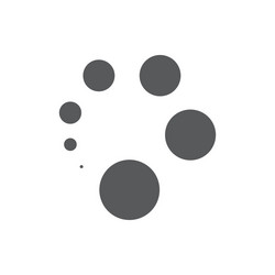 Circle motion dot object logo Royalty Free Vector Image