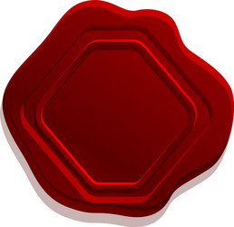 Old triangle wax seal icon cartoon style Vector Image