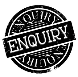 Enquiry rubber stamp Royalty Free Vector Image