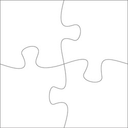 4 Piece Puzzle Vector Images (over 2,100)