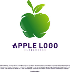 Green apple Royalty Free Vector Image - VectorStock