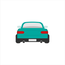 Car back view Royalty Free Vector Image - VectorStock