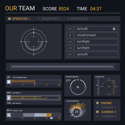 User interface design concept interface Royalty Free Vector