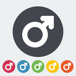 Gender symbol male sex Royalty Free Vector Image