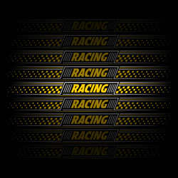 Racing Checkered Decals Royalty Free Vector Image