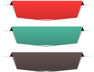 Color paper labels Royalty Free Vector Image - VectorStock