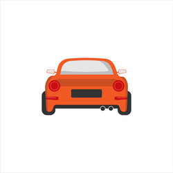 Car back view Royalty Free Vector Image - VectorStock