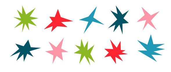 Spiky Star Vector Images (over 1,000)