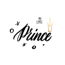Little prince text Royalty Free Vector Image - VectorStock
