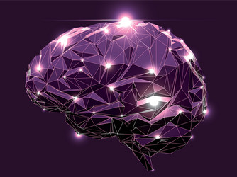 Abstract human brain Royalty Free Vector Image