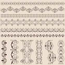 Brush lace Royalty Free Vector Image - VectorStock