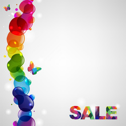 Color sale text Royalty Free Vector Image - VectorStock