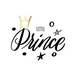Little prince text Royalty Free Vector Image - VectorStock