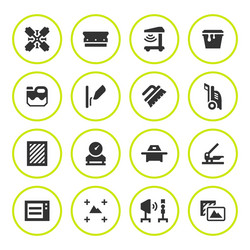 Screen printing equipment glyph icon Royalty Free Vector