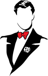 Only men Royalty Free Vector Image - VectorStock