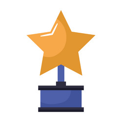 Star trophy Royalty Free Vector Image - VectorStock