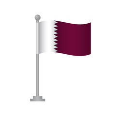 Qatar flag simple Royalty Free Vector Image - VectorStock