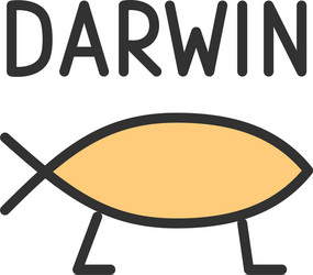 Charles darwin and the origin of species book Vector Image