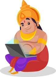 Bhima cartoon character Royalty Free Vector Image