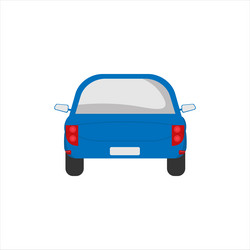 Car back view Royalty Free Vector Image - VectorStock
