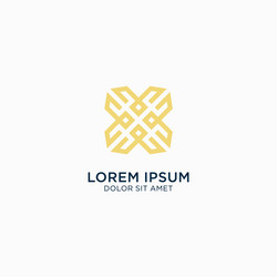 Elegant luxury abstract logo Royalty Free Vector Image