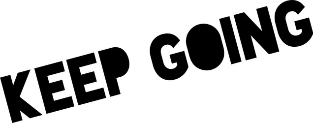 Keep going rubber stamp Royalty Free Vector Image