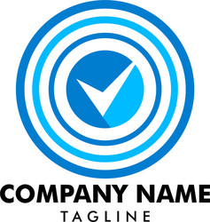 Target logo icon template design Royalty Free Vector Image