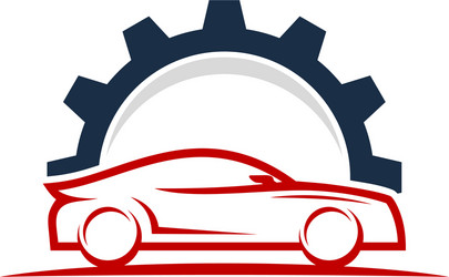 Engineering automotive logo icon design Royalty Free Vector