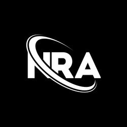 Nra logo letter design Royalty Free Vector Image