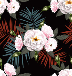 Rose seamless pattern Royalty Free Vector Image