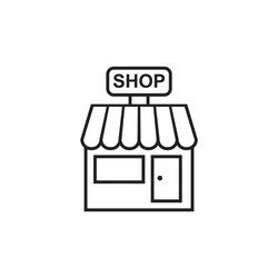 Shop store sketch icon Royalty Free Vector Image