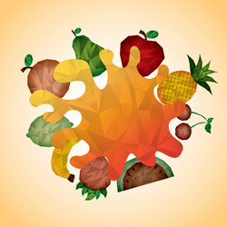Abstract fruit Royalty Free Vector Image - VectorStock