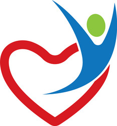 Human health symbol design Royalty Free Vector Image