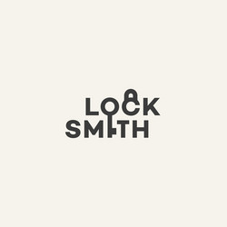 Lock lettering logo Royalty Free Vector Image - VectorStock
