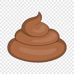 Piece of turd icon cartoon style Royalty Free Vector Image
