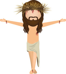 Avatar crucifixion of jesus christ Royalty Free Vector Image
